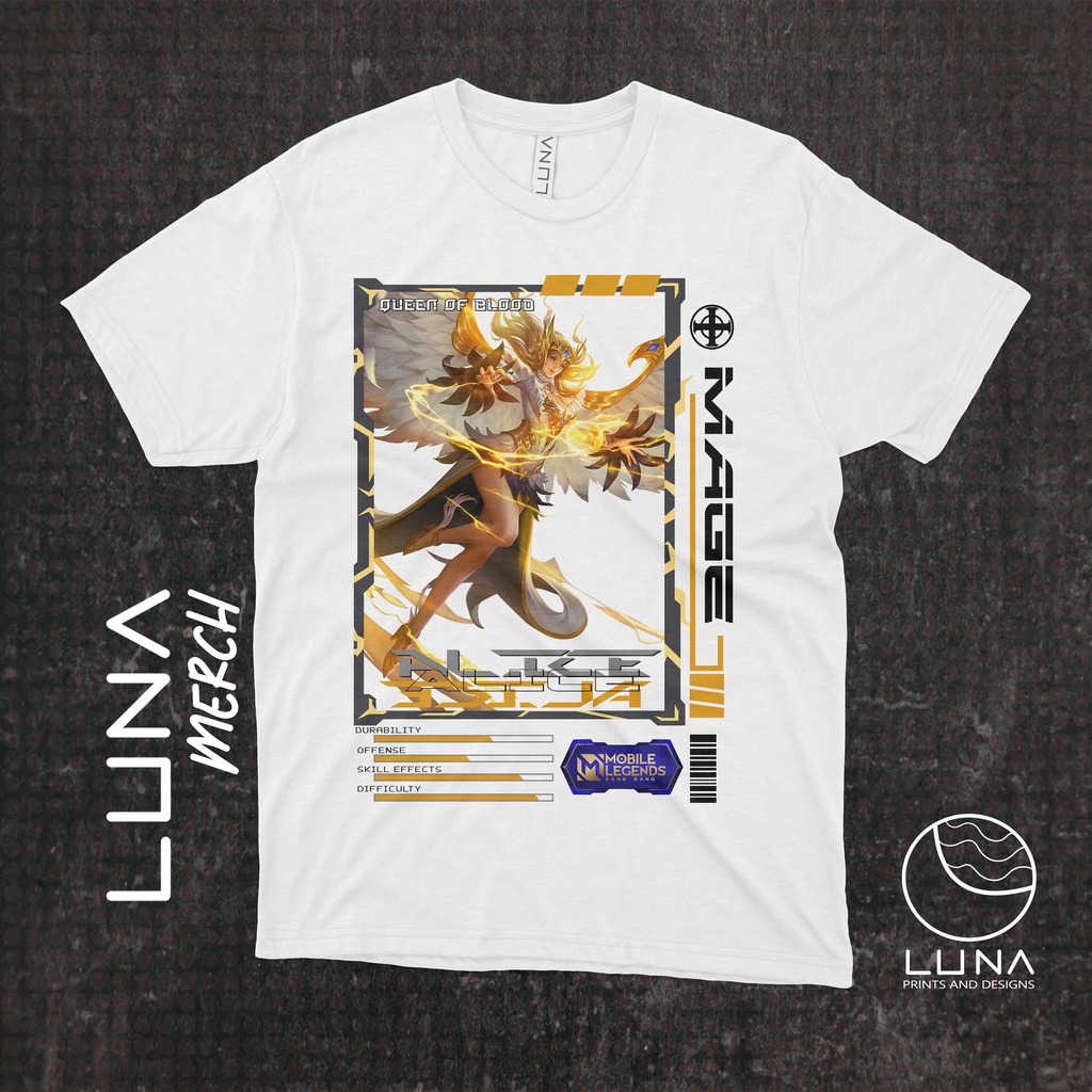 Mobile Legends Shirt ML - The Luna Merch (Alice Aurora Cecelion ...