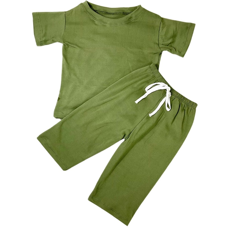 Unisex Kids Plain Terno Tshirt Pajama / Minimalist Sleepwear / Basic ...