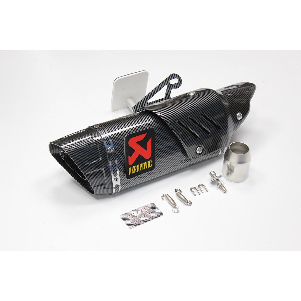 51mm Universal Motorcycle exhaust Muffler Akrapovic M1 Carbon Color ...