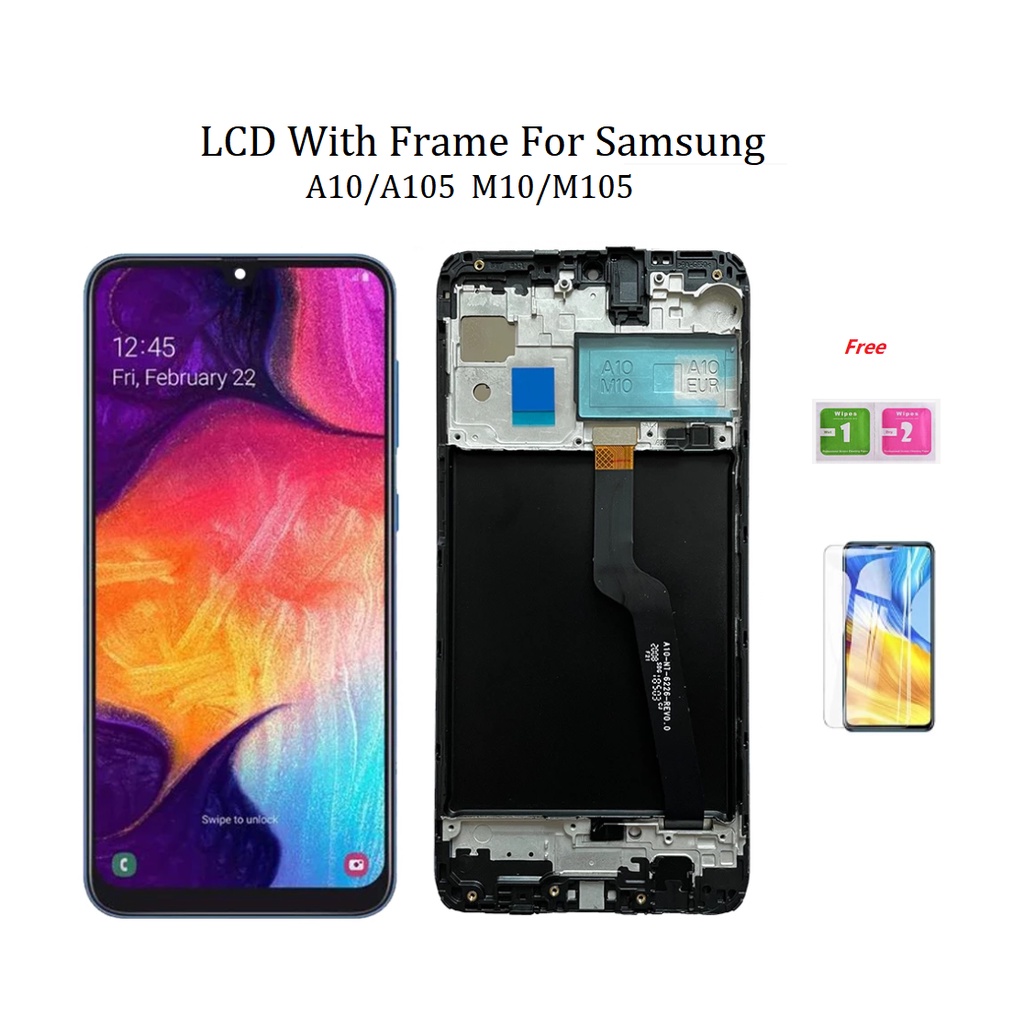 LCD with Frame For SAMSUNG GALAXY A10 A105 M10 M105F LCD Display With ...