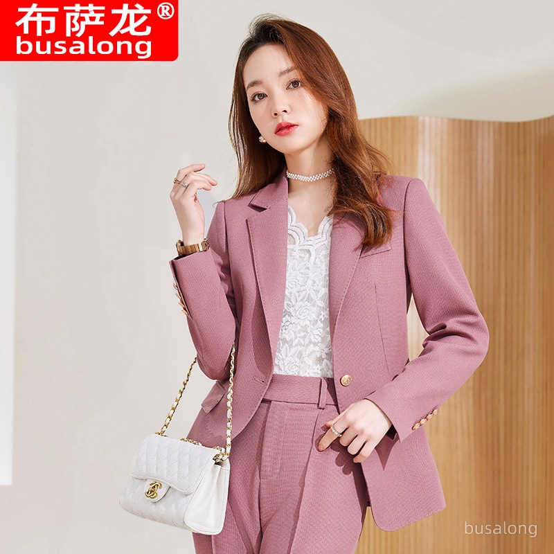 High-End Coffee Color Suit Women 2022 Spring Autumn Temperament Goddess ...
