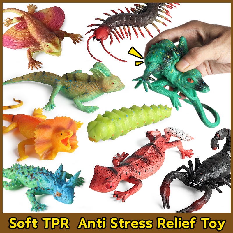Insect Animal Soft Lizard Caterpillar Scorpion Frog Model Action ...