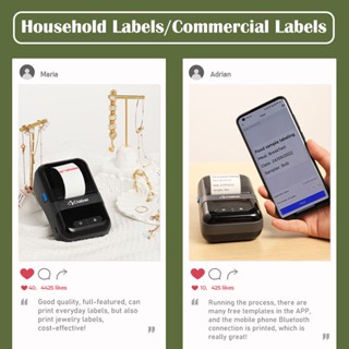 CLABEL 220B Portable Handheld Price Label Printer Can Print Food Labels ...