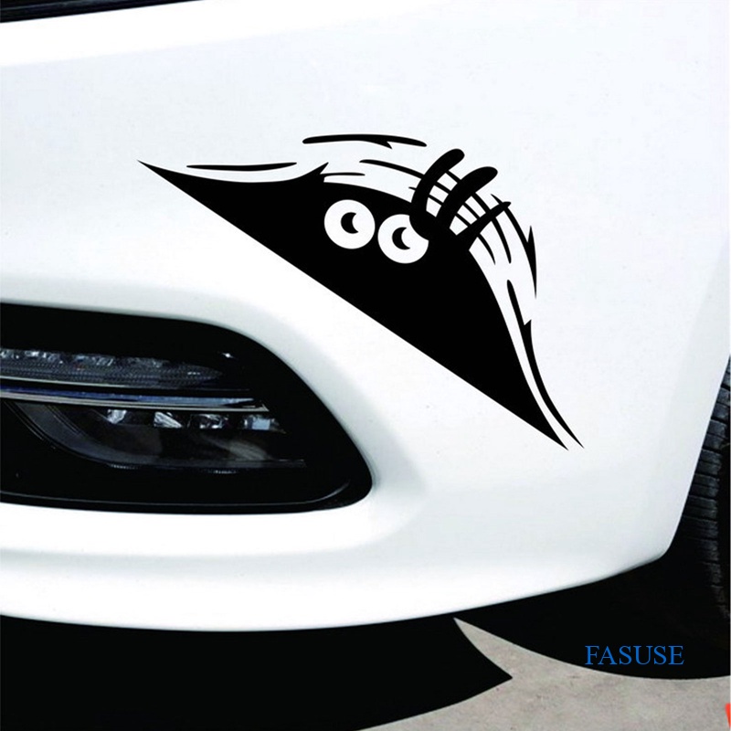 FASUSE 3d Dune Sand Monster Peeking Peering Car Sticker Creative Funny ...