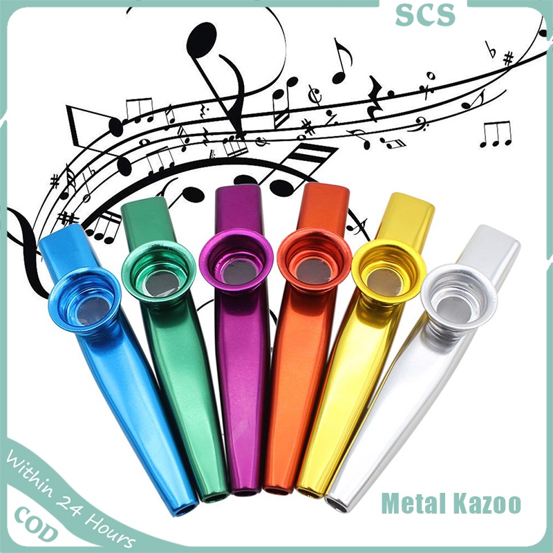 Metal Kazoos 3 Colors Portable Kazoos Musical Instruments | Shopee ...