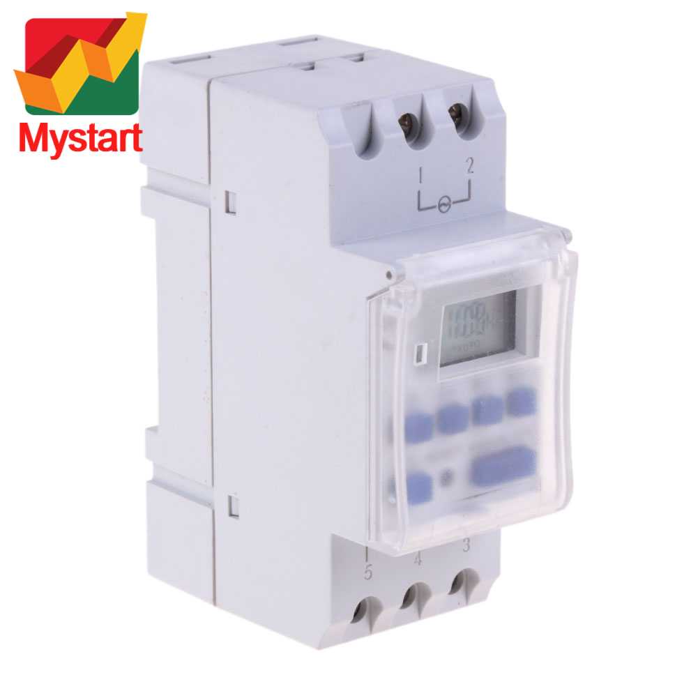 220VAC 16A Din Rail Digital Programmable Timer Switch Relay Timer Control | Shopee Philippines