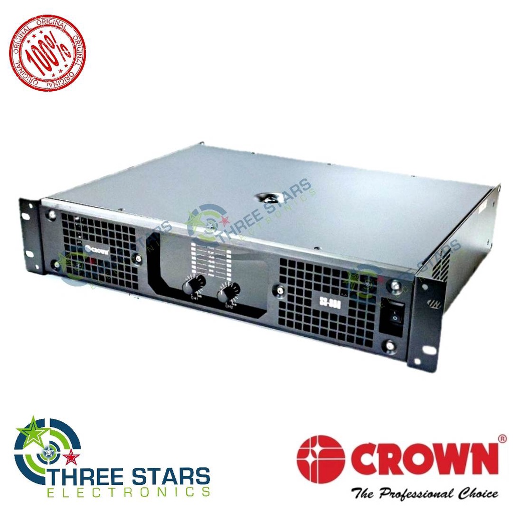 Crown Supreme Series SS-800 Power Amplifier 800 watts RMS Power 1200w ...