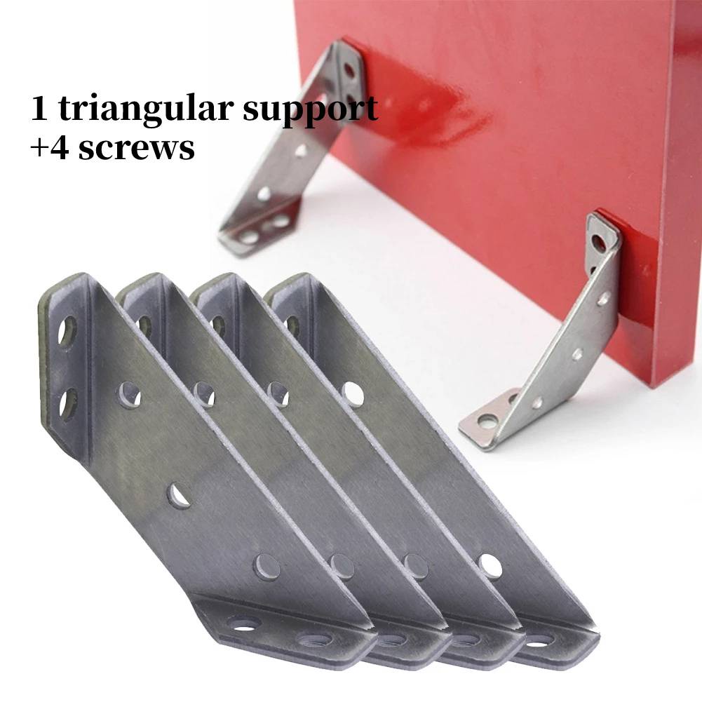 1 triangular support+4 screws Universal Furniture Corner Connector ...