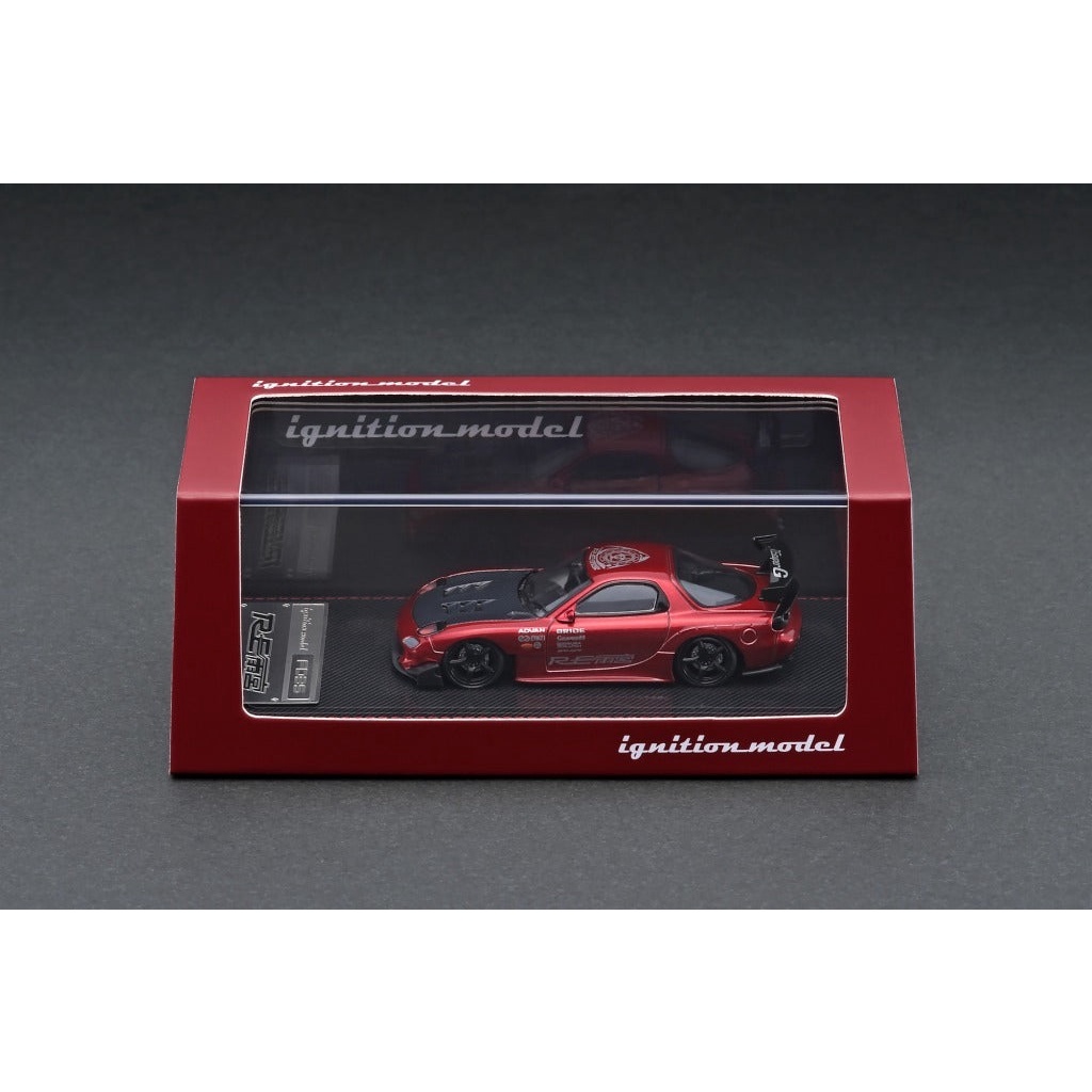 Ignition Model IG2063 1:64 Mazda RX-7 FD3S RE Amemiya Red Metallic RESIN SCALE MODEL CAR ...