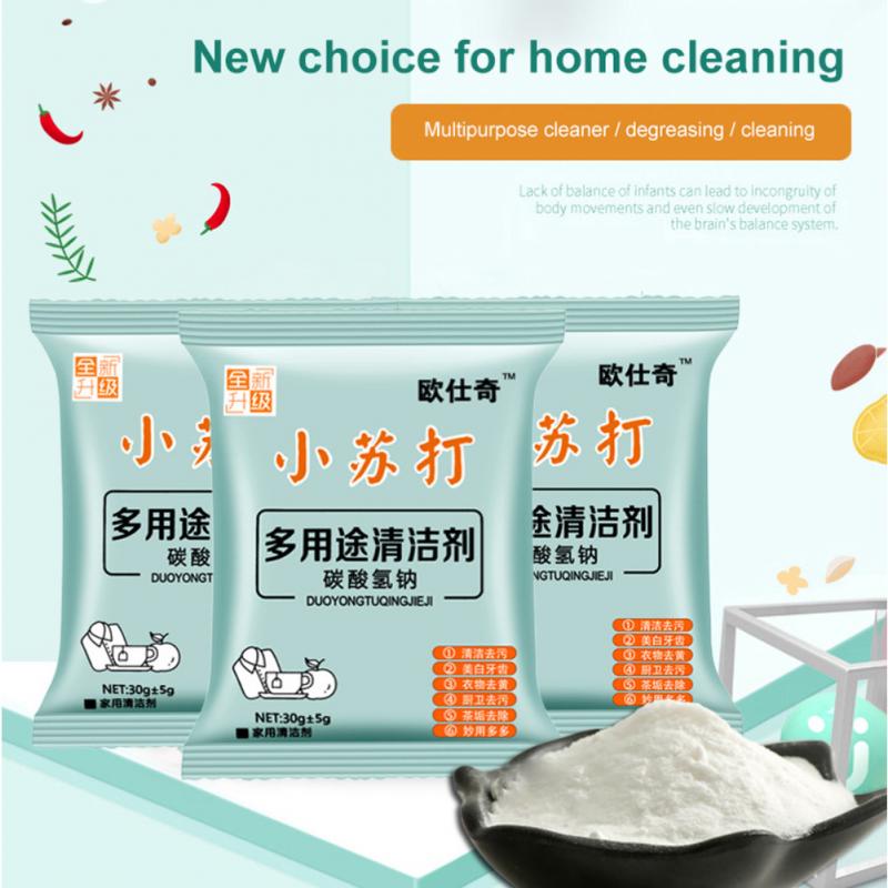 25g Multi Purpose Kitchen Grease Cleaner Soda Powder Decontamination ...
