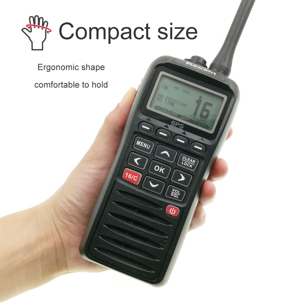 Marine Radio RS-38M With GPS VHF IP67 Waterproof Float Walkie Talkie ...