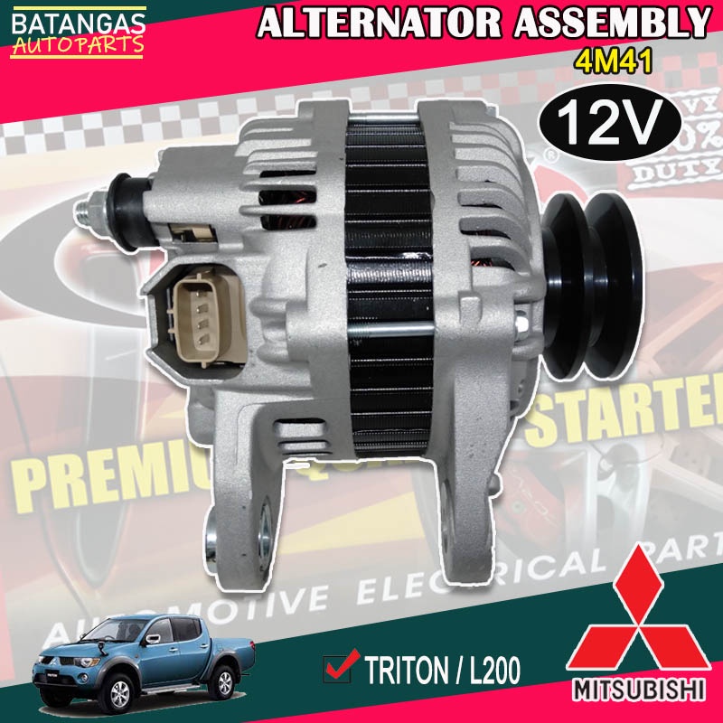 ALTERNATOR ASSEMBLY MITSUBISHI TRITON / L200 MAXX 4M41 | Shopee Philippines