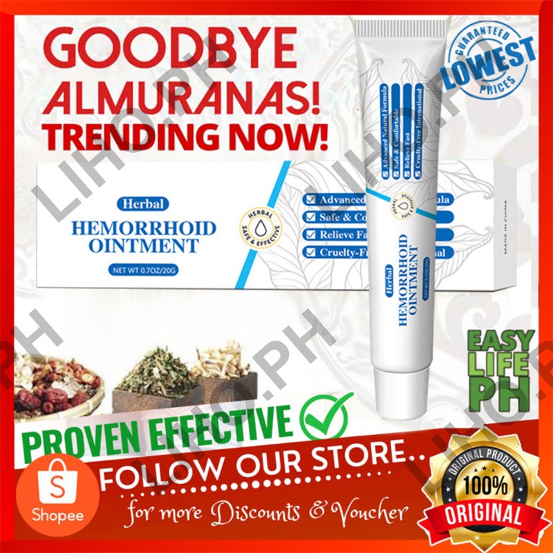 100% Original Authentic HEMORRHOIDS Treatment ALMORANS MIRACLE Ointment ...