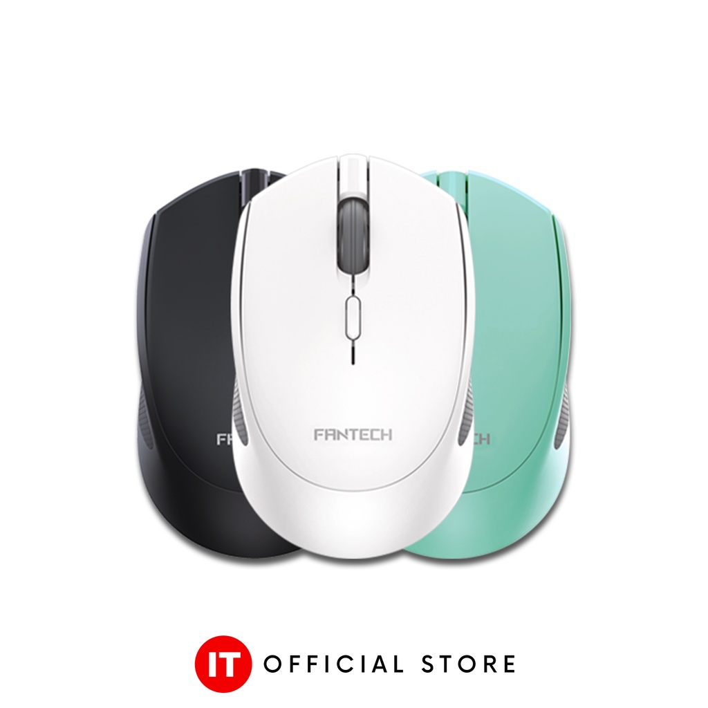 Fantech W190 Wireless Office Mouse - Ambidextrous Silent Click - Bluetooth - Black - White ...