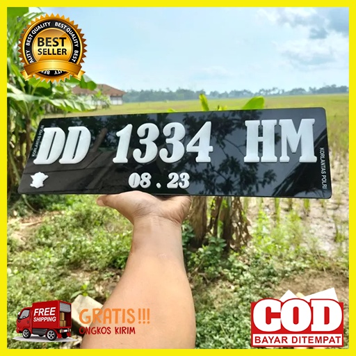 1 Set Embossed Acrylic Car Plates / custom number plates / Acrylic car ...