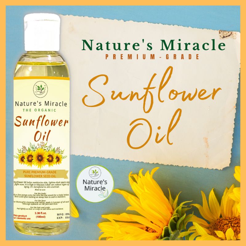 Sunflower Oil 100ml by Nature's Miracle. | Shopee Philippines