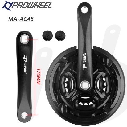 PROWHEEL crankset 42T\48T 170mm 9-11speed Crank Arm Aluminum Alloy MTB ...
