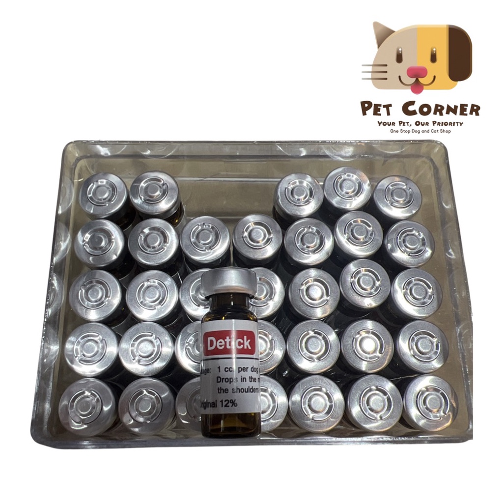 DETICK RED ORIGINAL ENGLISH VERSION ANTI FLEA AND TICK SPOT ON WITH ...
