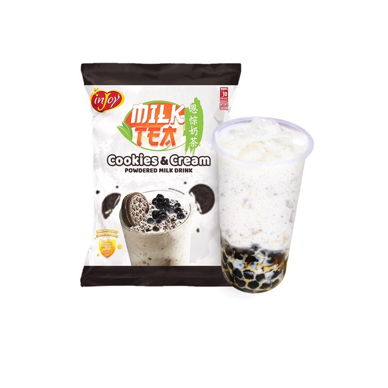 Injoy Cookies n Cream Instant Milk Tea Powder 500g | Shopee Philippines