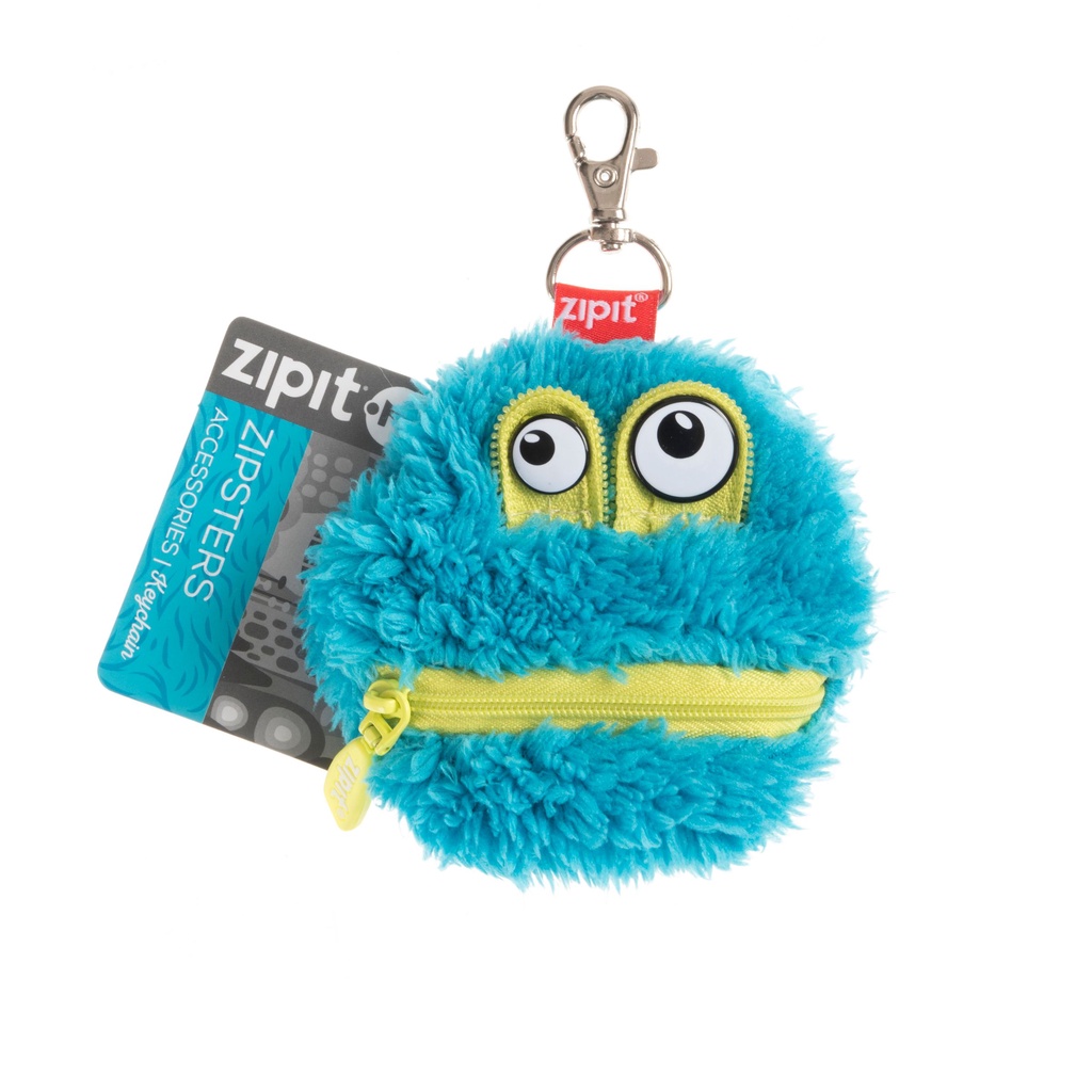 Zipit Plush Blue Coin Pouch | Shopee Philippines
