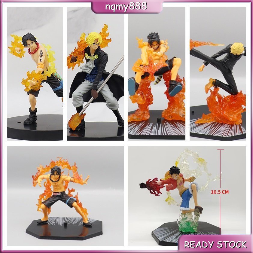 One Piece Luffy Ace Sabo Sanji Model Action Figure | Shopee Philippines