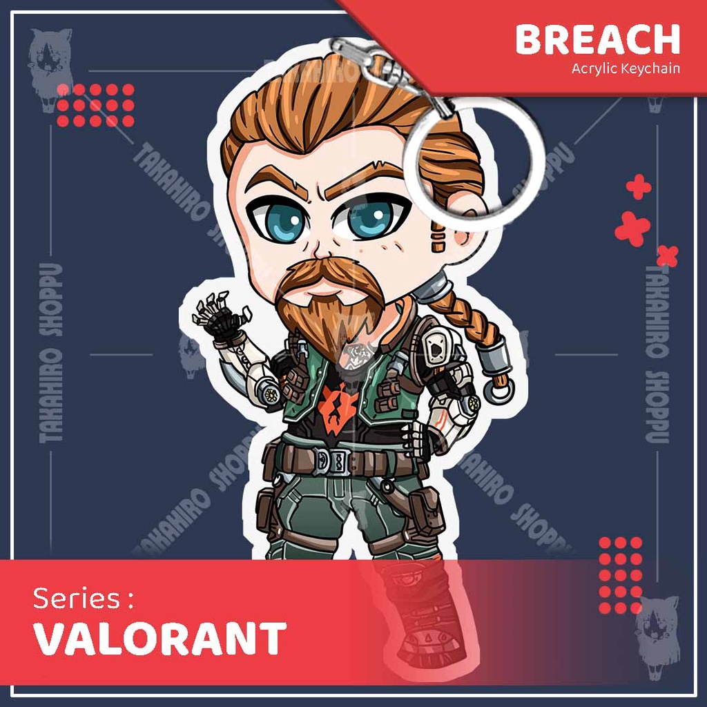 GANTUNGAN Vallorant BREACH Acrylic Keychain / Keychain | Shopee Philippines