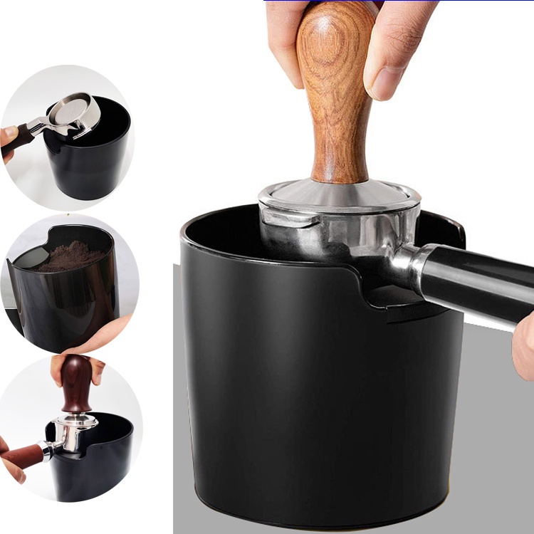 Portafilter Stand and Coffee Knock Box Durable Anti Slip Base Coffee ...