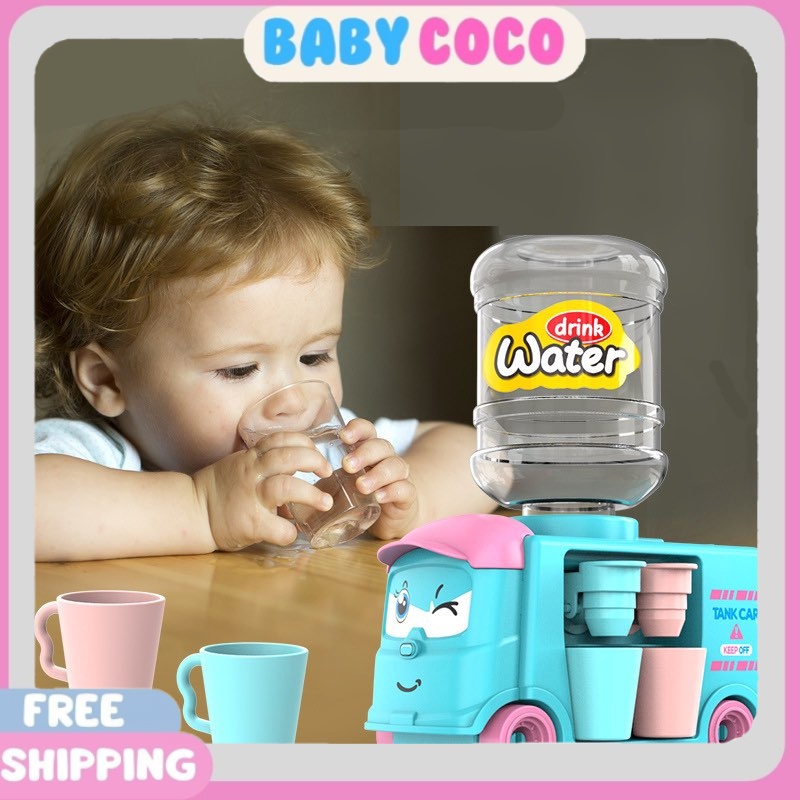 Baby coco Sliding Car Mini Water Dispenser for Kids Simulation Water ...