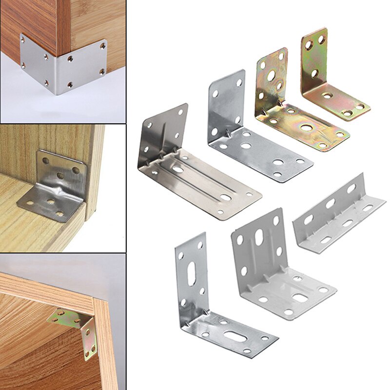 【IN Stock Store】4/8x Metal Furniture Tool Triangle Brace Bracket L-Type ...