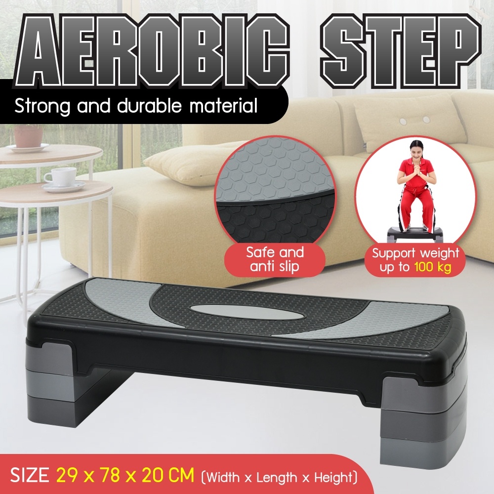 B&G Aerobic Stepper Yoga Pedal Indoor Adjustable Fitness Jumping Yoga ...