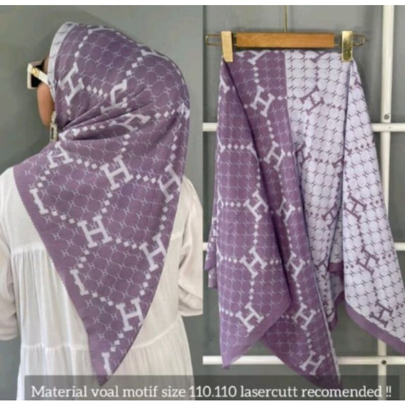 Rectangular HIJAB With Motifs/Rectangular HIJAB With Motifs | Shopee ...