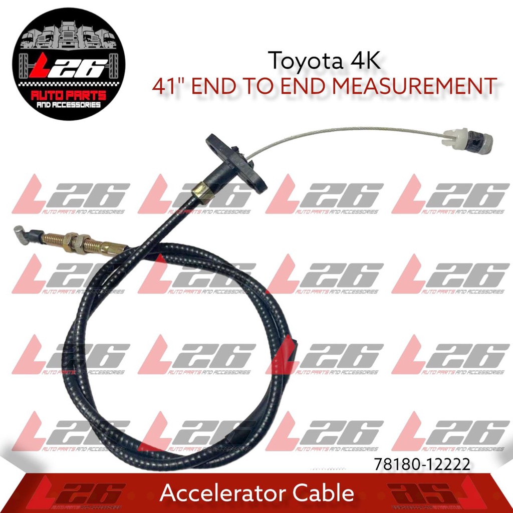 Toyota 4K Accelerator Cable 30 inches 78180-12222 GSK BRAND | Shopee ...