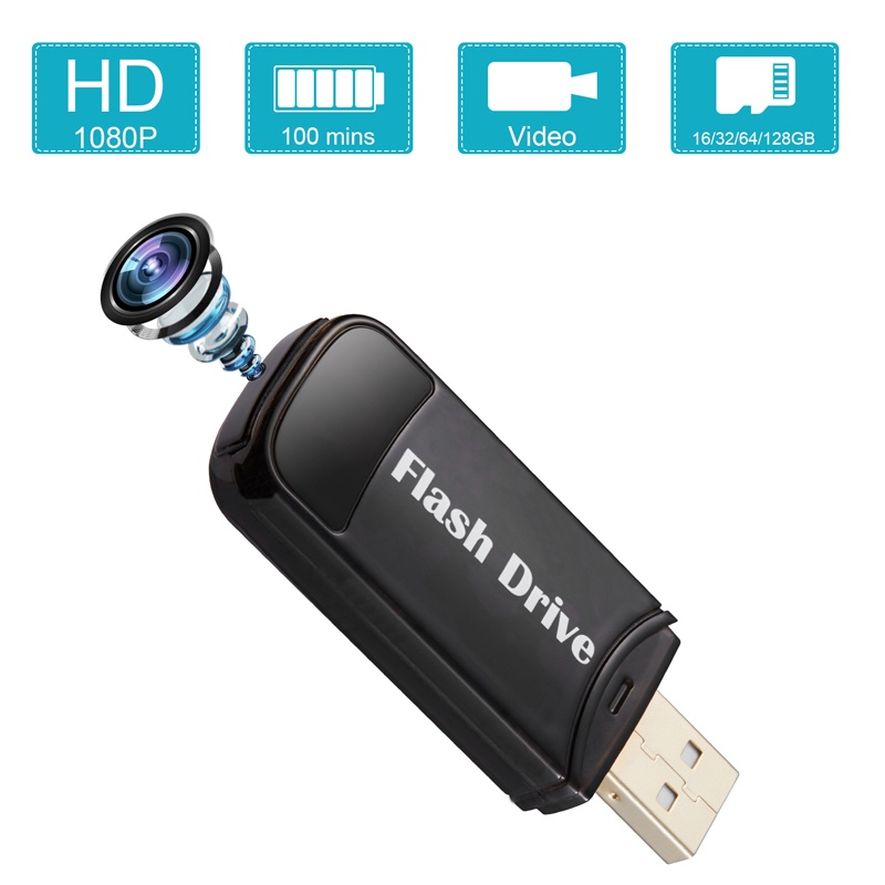 Flash Drive Mini Camera with Invisible Len Body USB Disk Micro ...