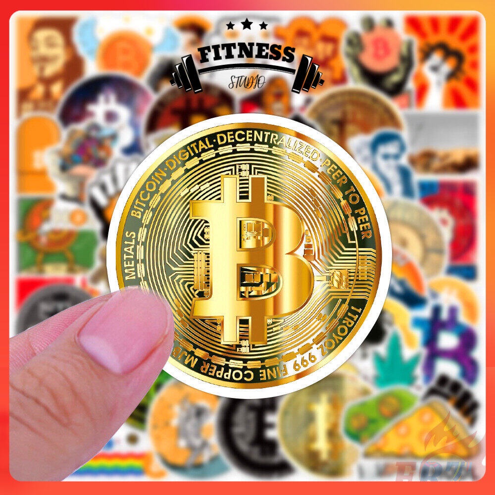 FS Sticker Bitcoin Cartoon Graffiti Stickers Waterproof Removable ...