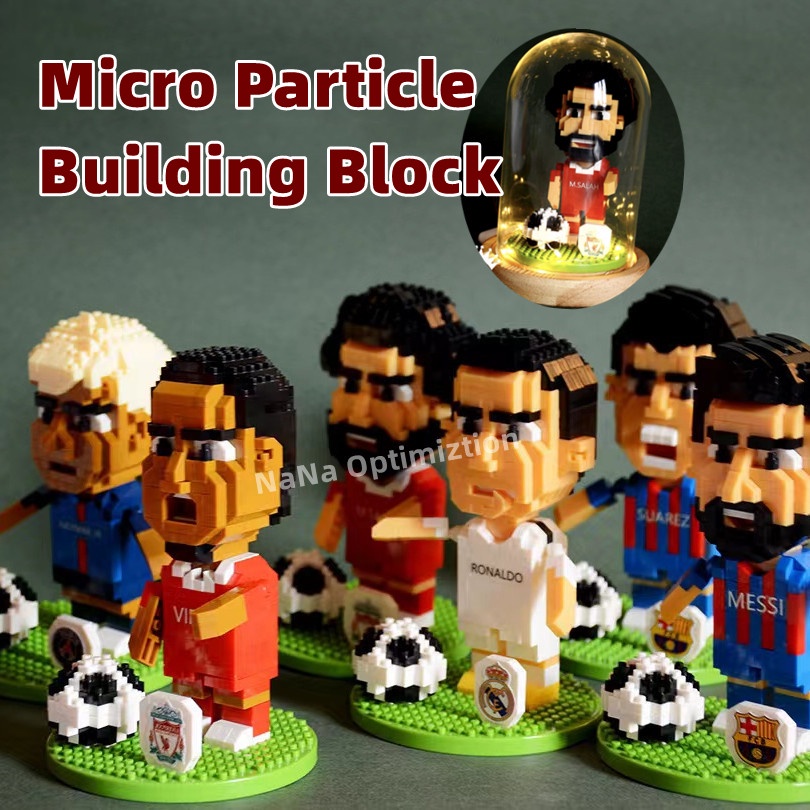 Children's toys, mini building blocks, football stars, small particles ...