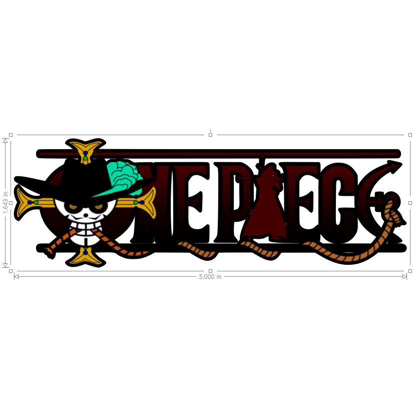 One Piece Logo Vinyl Sticker Buggy, Mihawk WITH FREEBIES!!! | Shopee ...