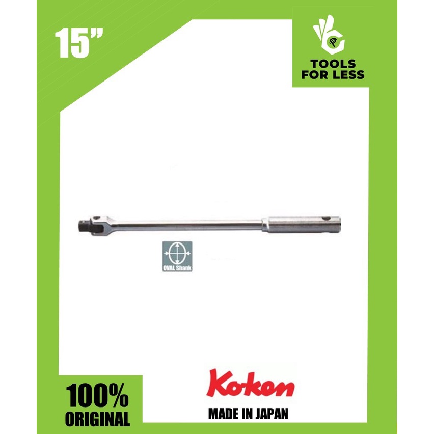 Koken 1/2 Dr. Heavy Duty Flexible Power Handle 15" Made in Japan ...