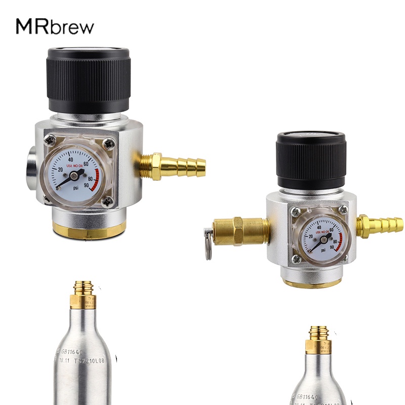 Sodastream Co2 Mini Gas Regulator Co2 Charger 0-90 PSI Gauge With ...