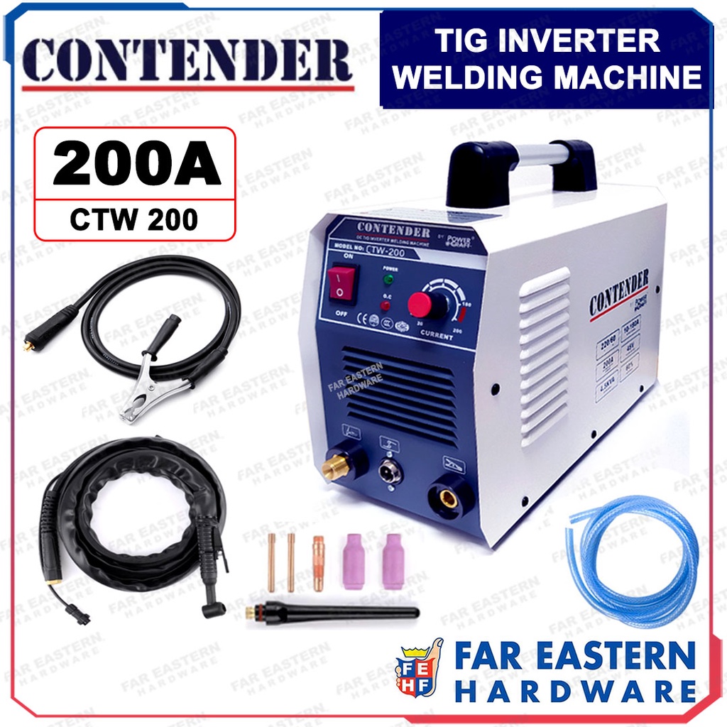 CONTENDER TIG Inverter Welding Machine 200A CTW-200 | Shopee Philippines