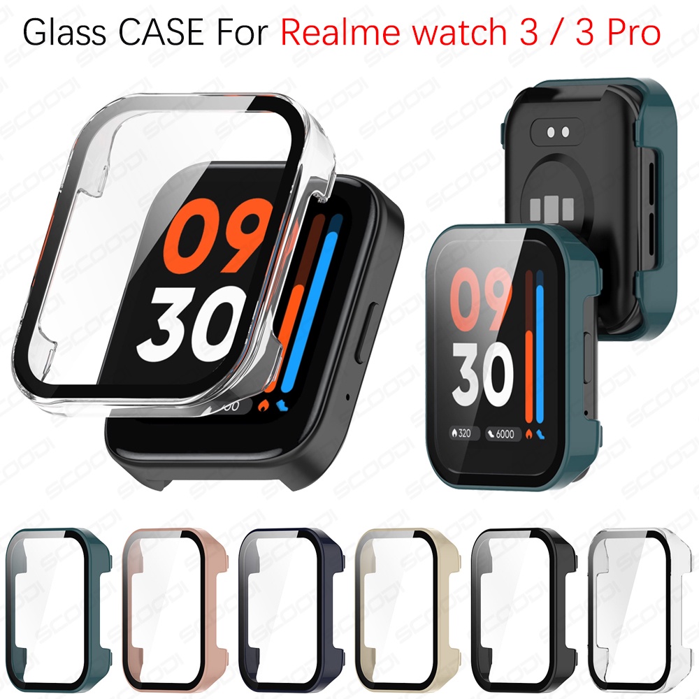 Full Screen Protective PC Case with Tempered Glass Shell for Realme ...