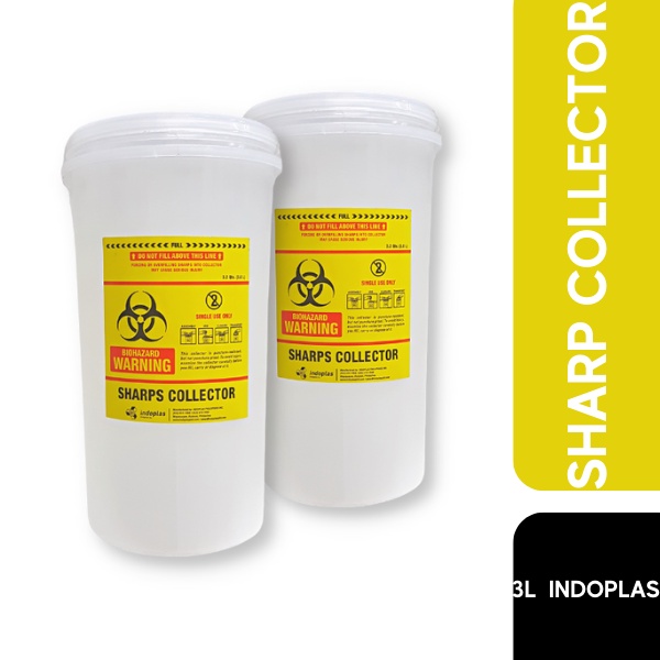 Sharps Collector 3L, INDO (1 Piece) | Sharp Containers INDOPLAS ...