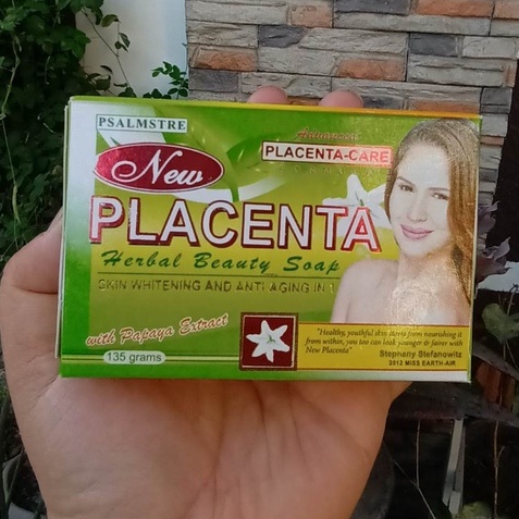 New Placenta Herbal Beauty Soap Skin Whitening and Anti-Aging in 1 ...
