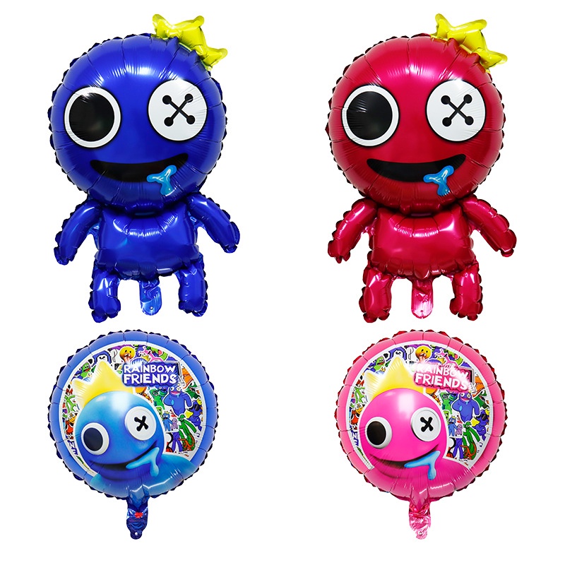 Rainbow Friends Foil Balloon Rainbow Friends Birthday Party Decoration ...