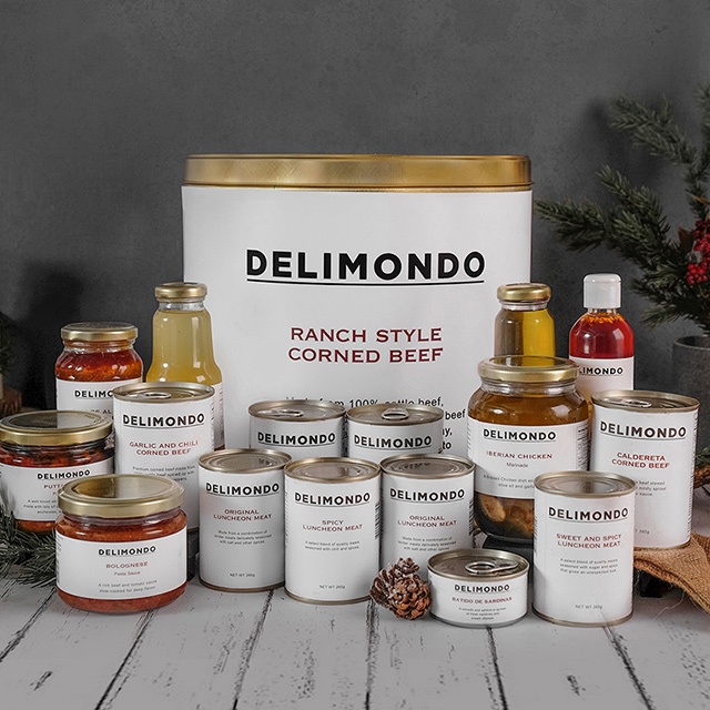 Delimondo Corned Beef Ranch Style, Garlic & Chili, Caldereta and Tapa ...