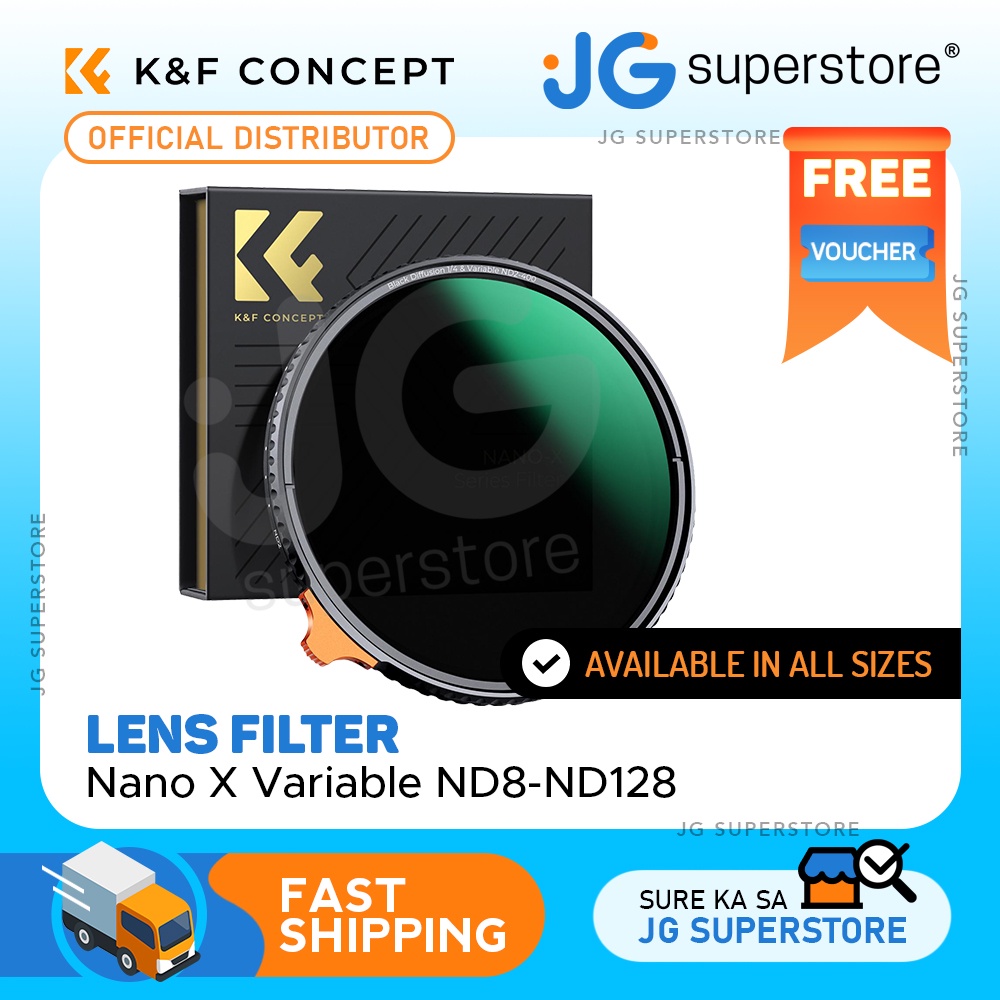 [CLEARANCE] K&F Concept Nano-X Black Mist 1/4 ND8-ND128 Lens Filter Neutral Density DSLR Multi ...