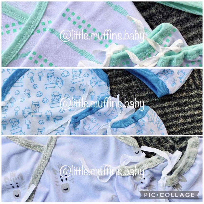 little muffins 6 in 1 Newborn Receiving Set (Blanket, Bonnet, Mittens ...