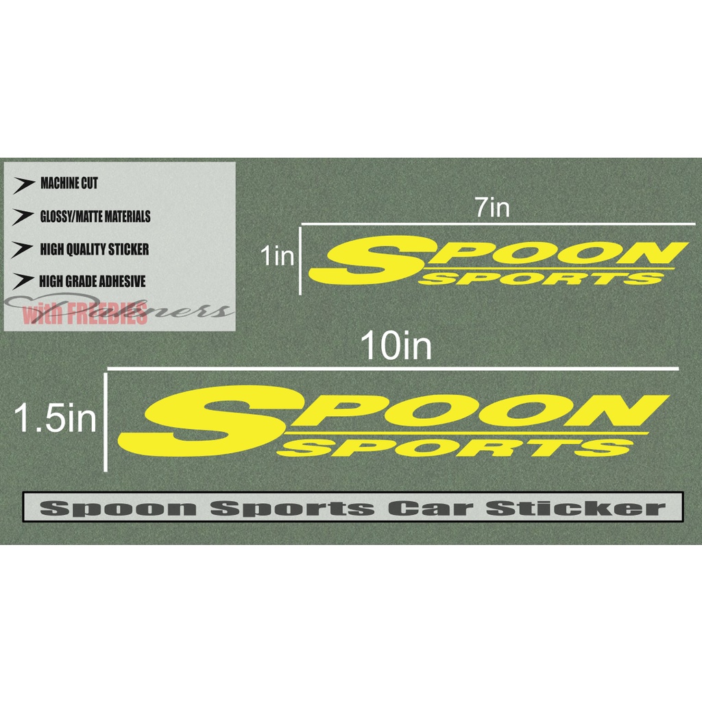 Spoon Sports Car Sticker Waterproof | Shopee Philippines
