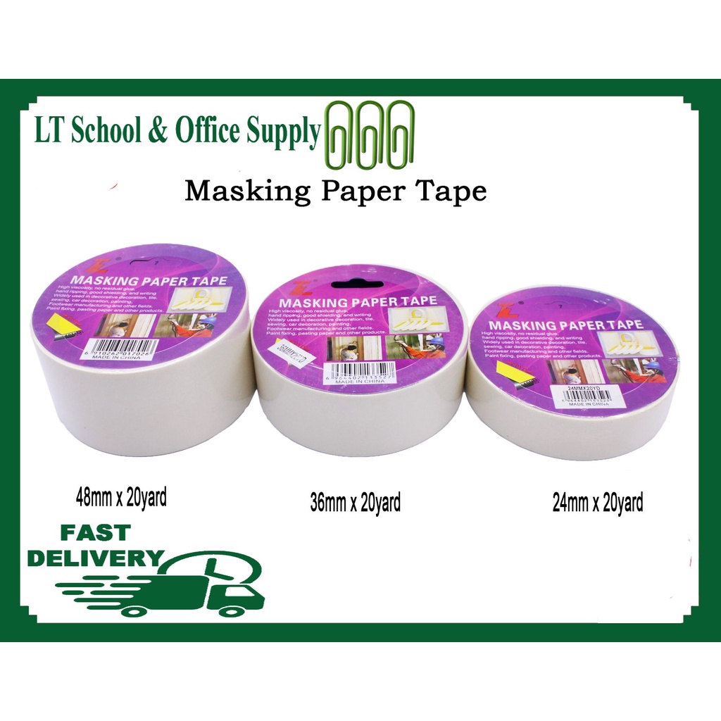 TM Masking Paper Tape 20 yards / 40MM | Shopee Philippines