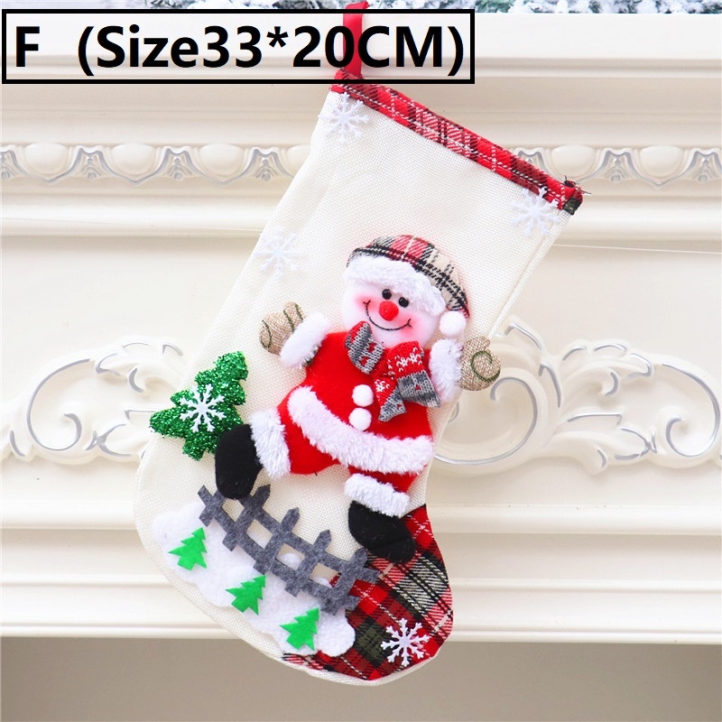 New Year Christmas Stocking Sack Xmas Gift Candy Bag Christmas ...
