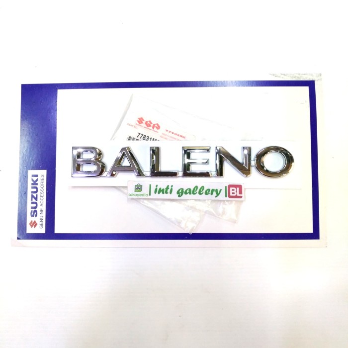 Original ORIGINAL Suzuki New Baleno 2018 Baleno Emblem. | Shopee ...